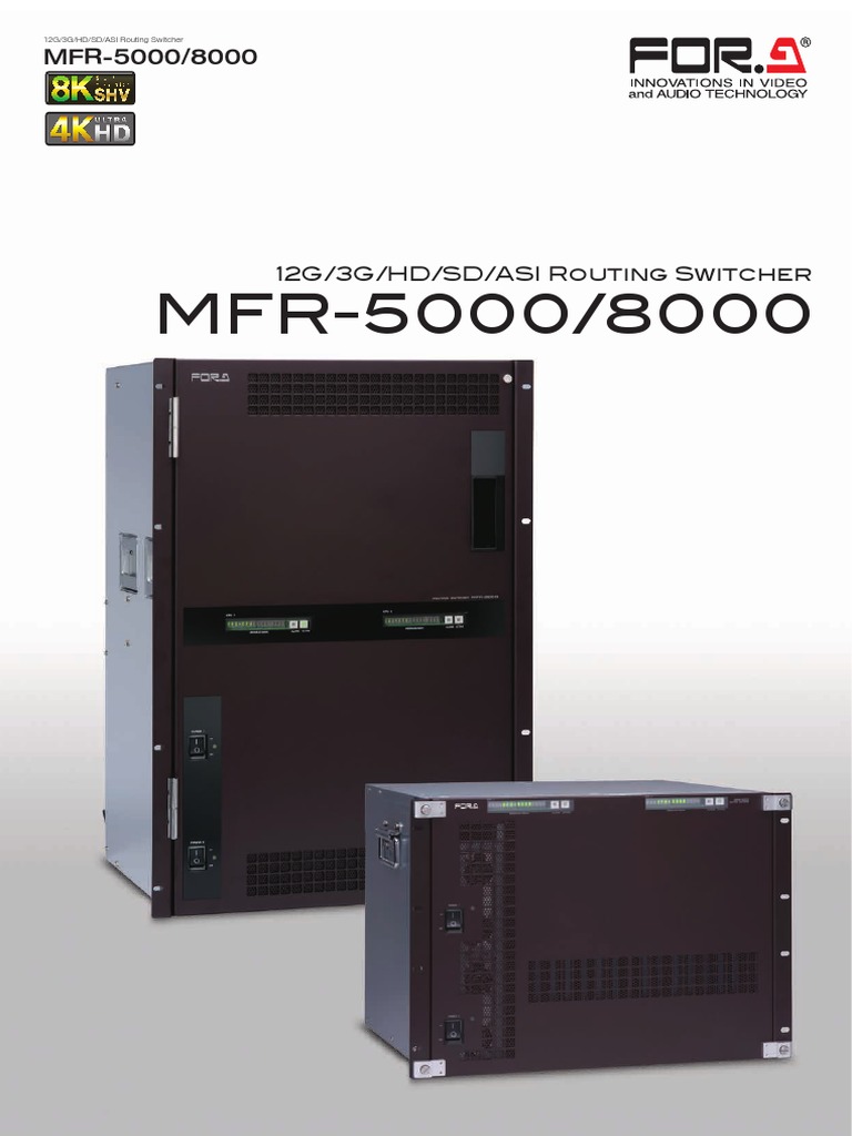 MFR-5000-8000 en 190426 | PDF | Electronic Engineering | Video