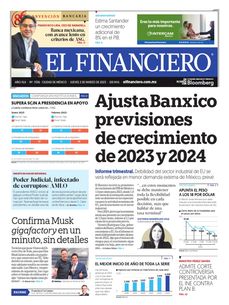 El Financiero 02-03-23 | PDF | Inflación | México