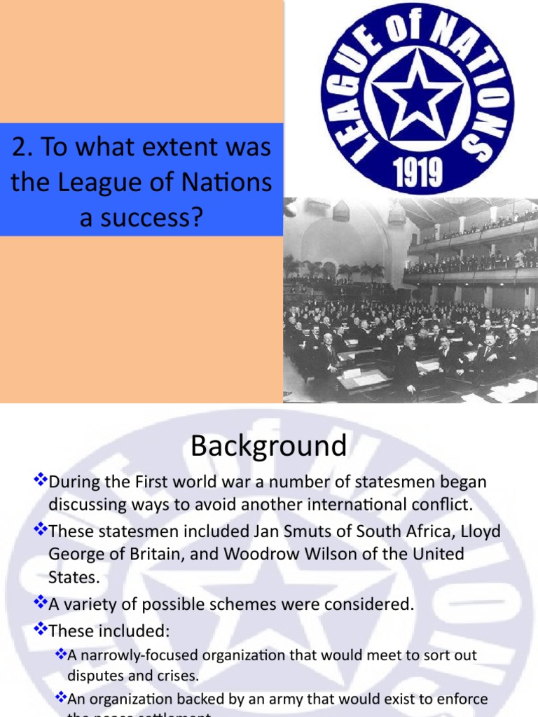 To What Extent Was The League of Nations A Success | PDF | League Of ...