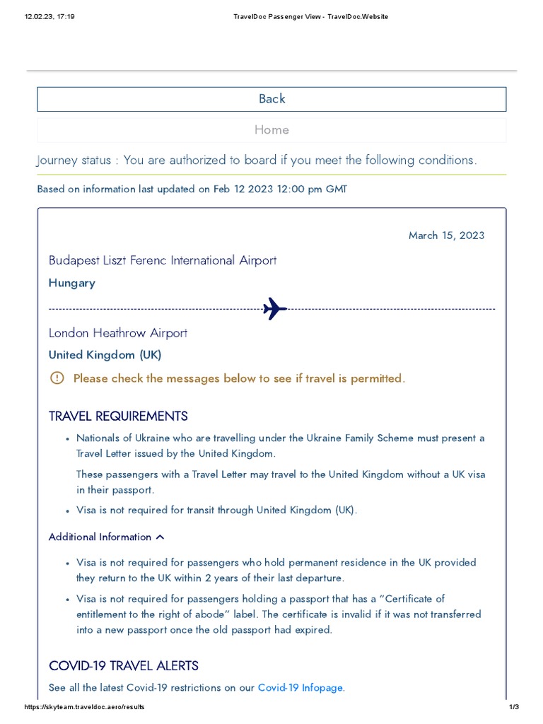 TravelDoc Passenger View - TravelDoc - Website | PDF | Passport ...