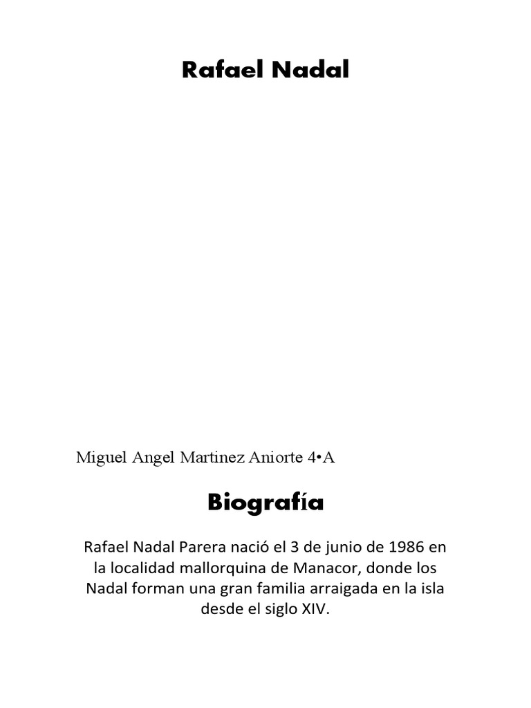 Rafa Nadal | PDF