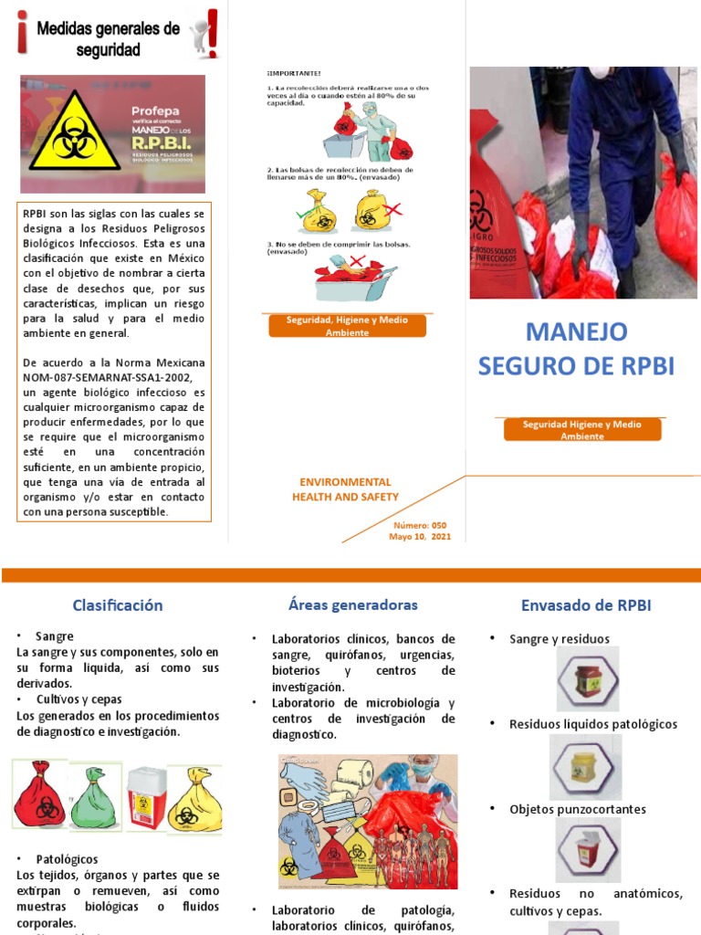Manejo Seguro de Rpbi | PDF | Laboratorios | Patología