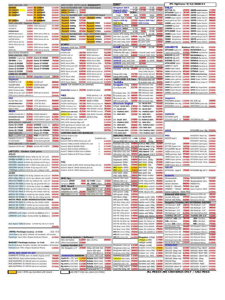 N Pricelist | Download Free PDF | Solid State Drive | Computer Science