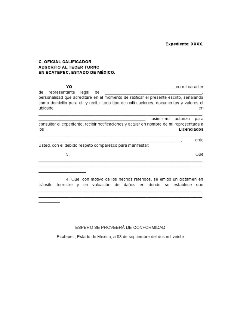 Oficio para Impugnar Dictamen | PDF