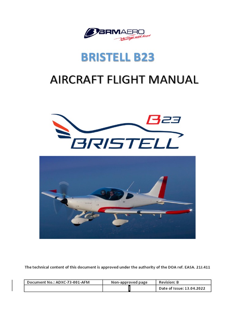 Bristel B23 AFM-13 - 04 - 2022 | PDF | Aviation | Aircraft