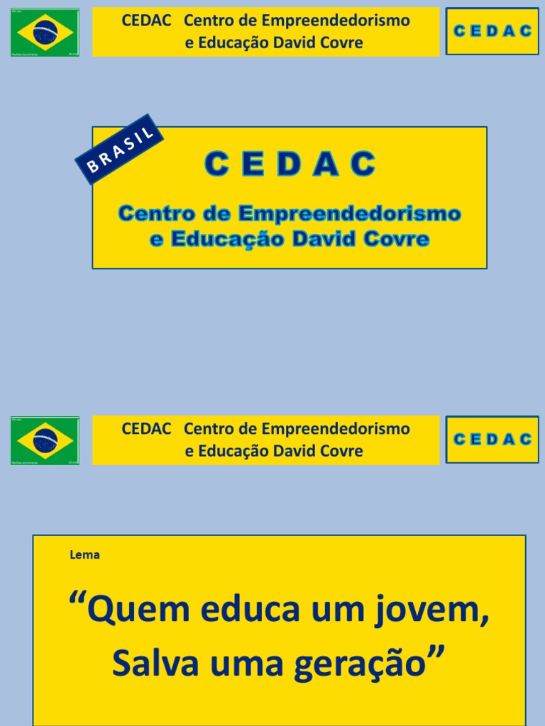 Projeto Cedac Brasil Nov 22 | PDF | Empreendedorismo | Business