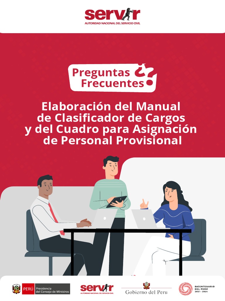 Elaboración Del Manual de Clasificador de Cargos y Del Cuadro para ...