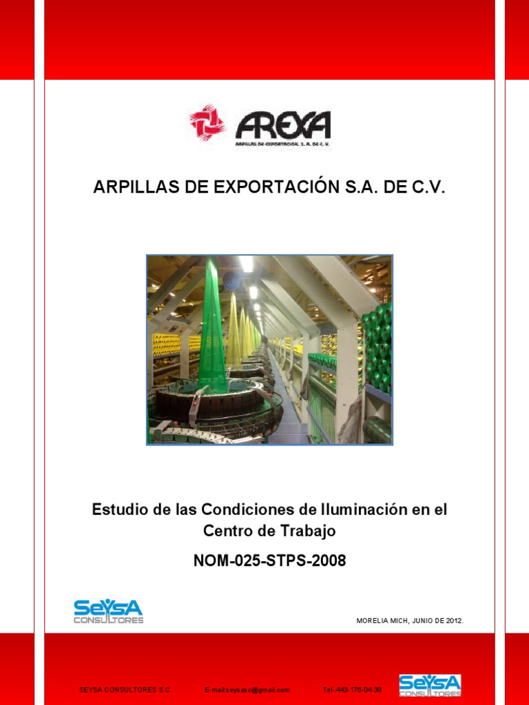 Estudio Nom-025 Arexa 2012 | PDF | Encendiendo