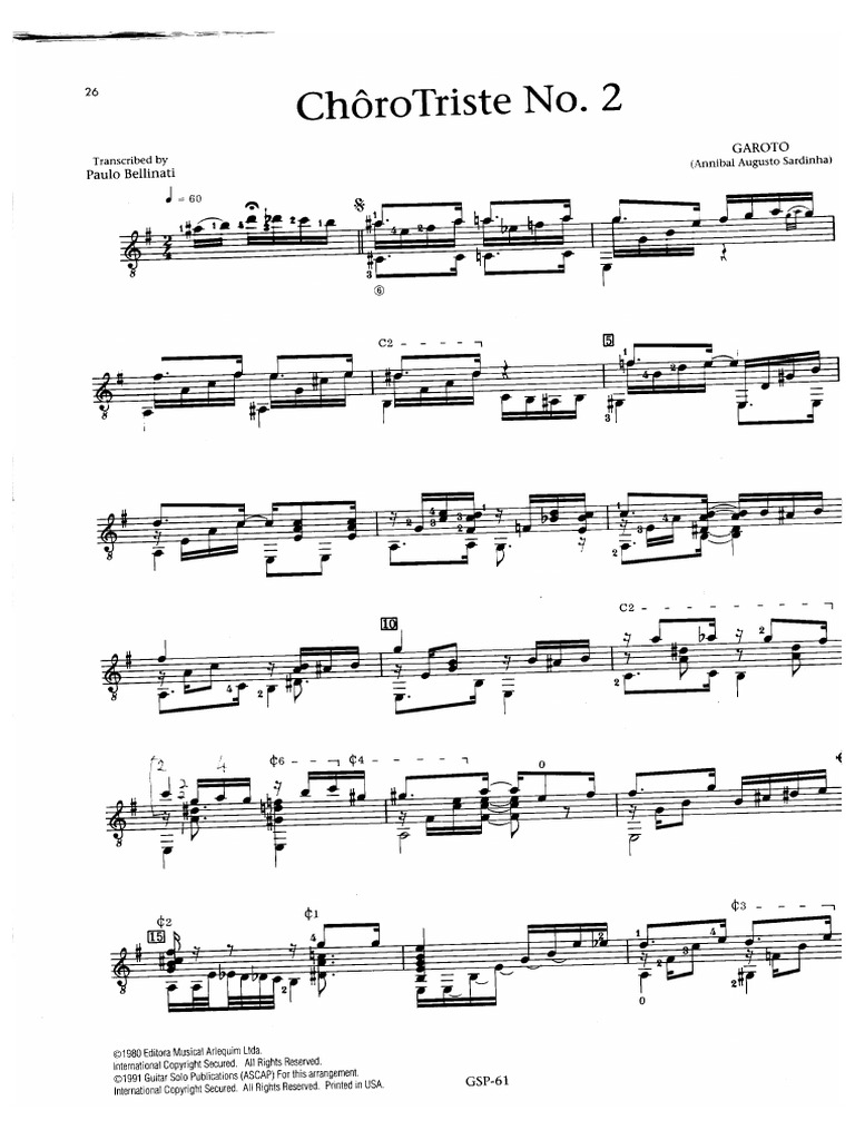 Choro Triste 2 | PDF