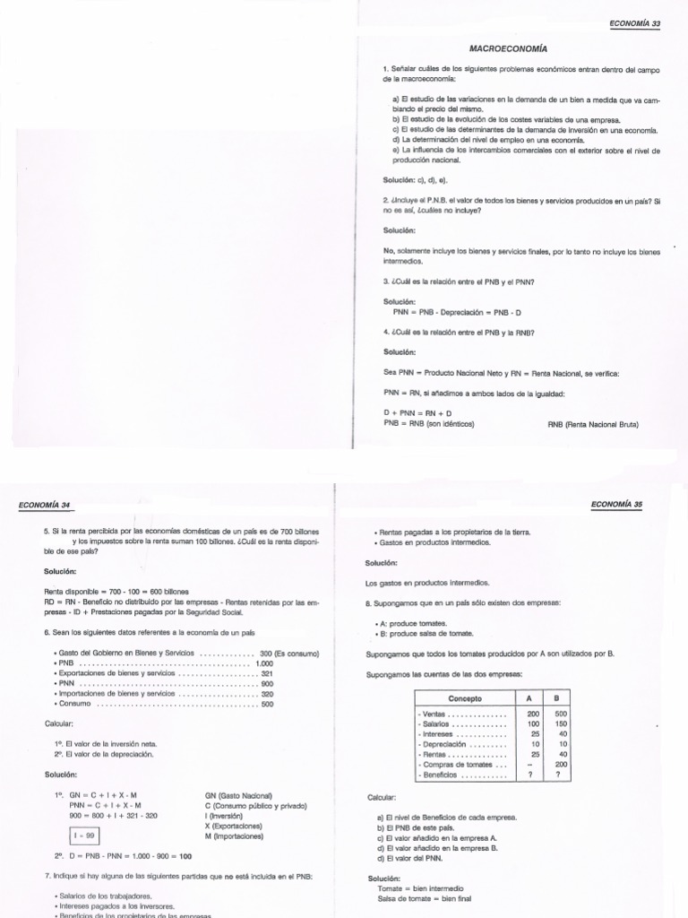 Macro.31 Ejercicios | PDF