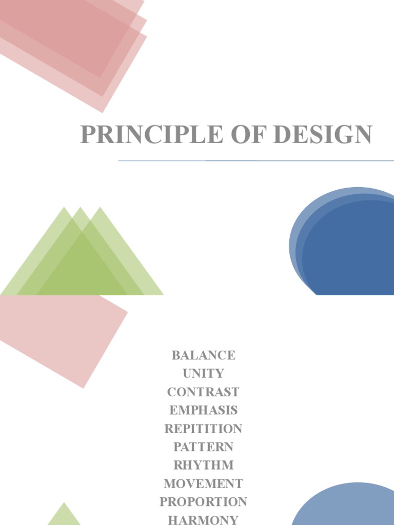 Principle of Design | PDF
