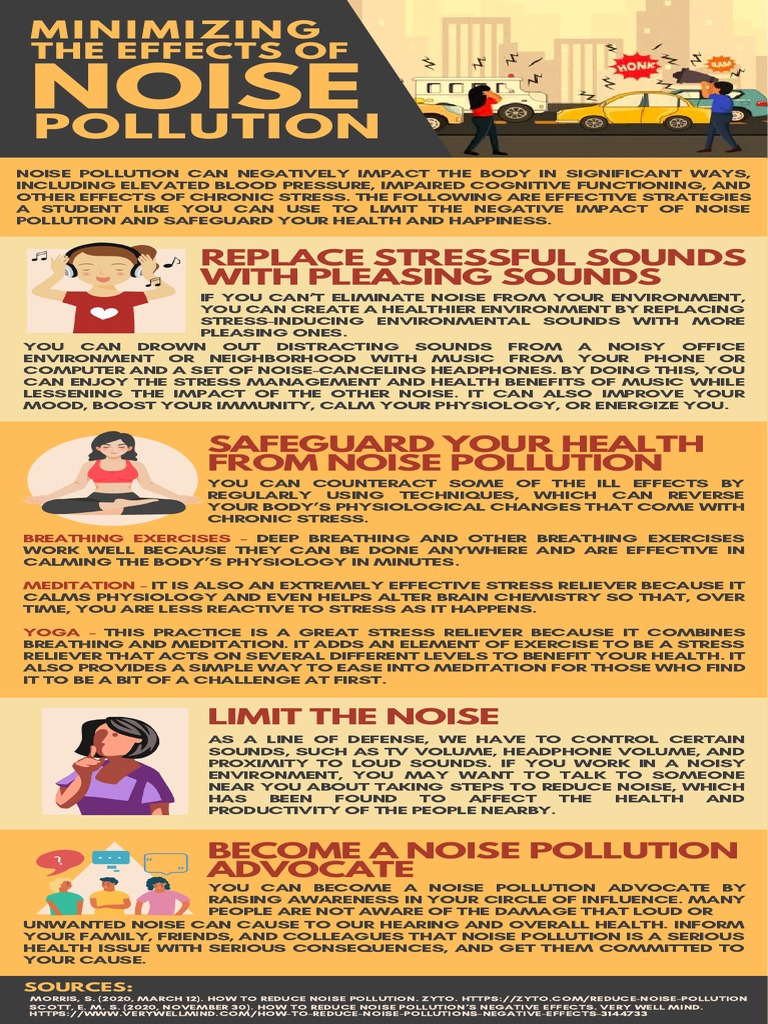 Minimizing Noise Pollution's Negative Health Impacts in 40 Characters | PDF | Stress (Biology ...