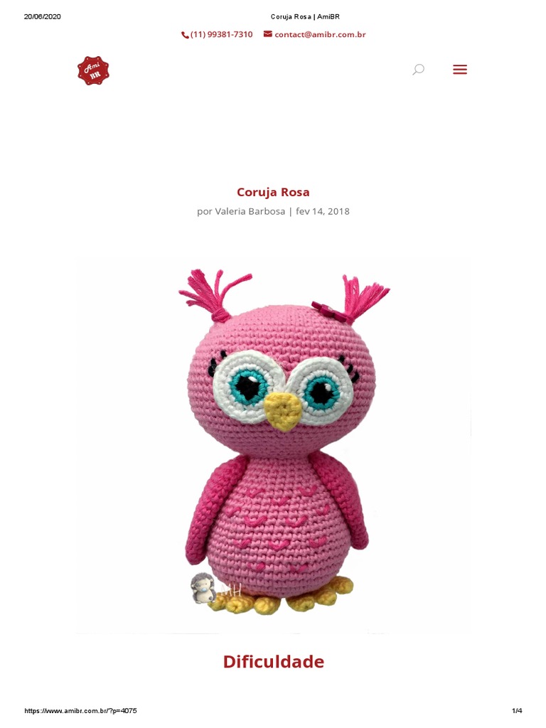 Coruja Rosa - AmiBR | PDF
