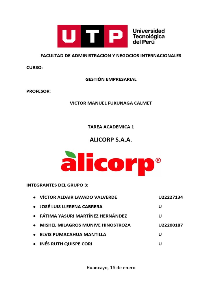 Alicorp | PDF | Calidad (comercial) | Marketing