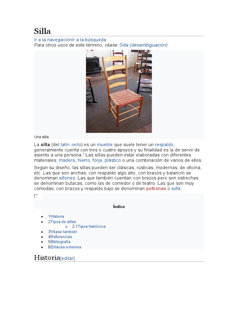 Silla | PDF | Silla | Bienes manufacturados