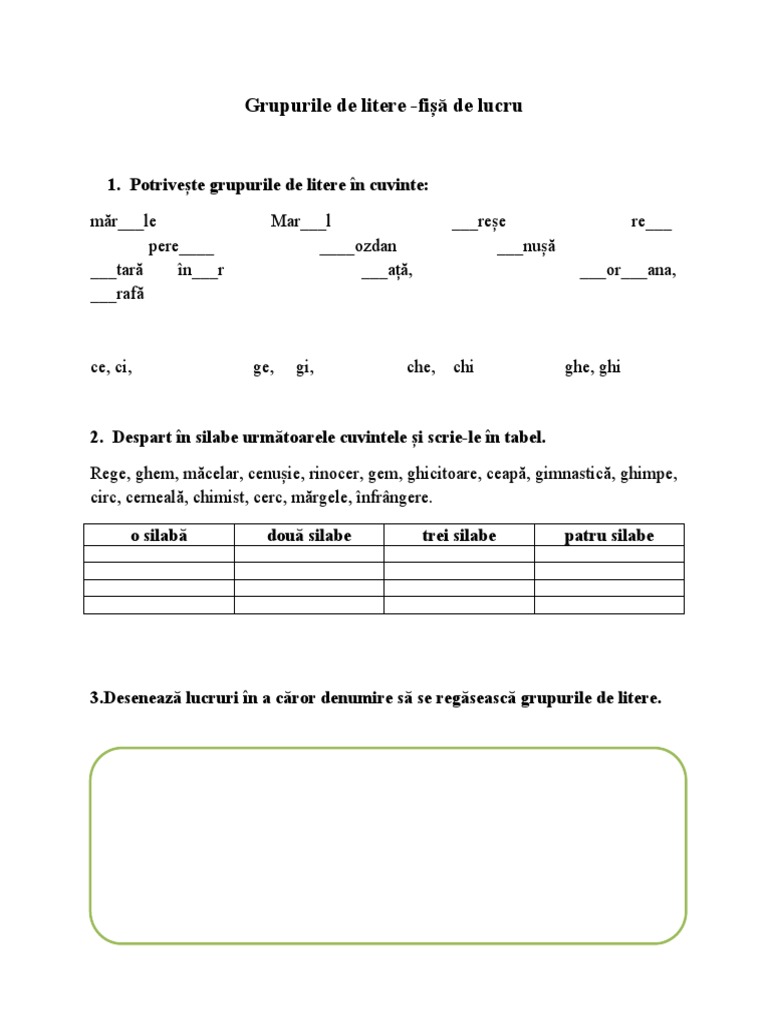 5 Grupurile de Litere | PDF