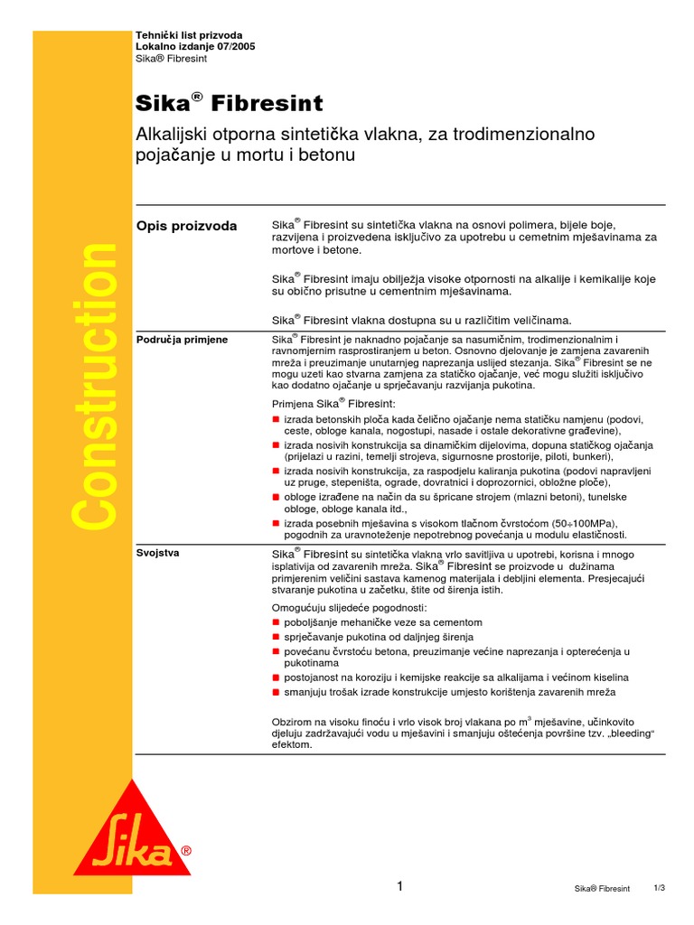 Sika Fibresint | PDF