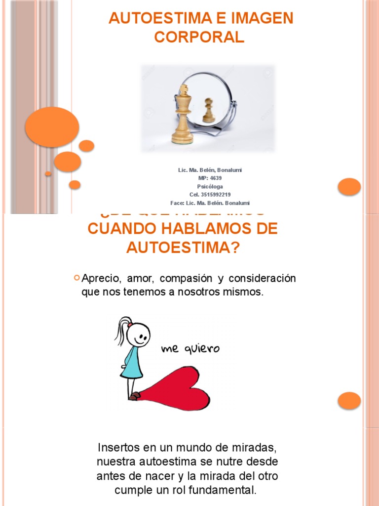 AUTOESTIMA E IMAGEN CORPORAL | PDF | Autoestima | Las emociones