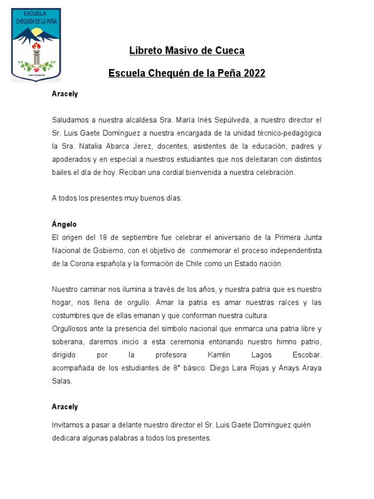 Libreto Masivo de Cueca | PDF | Bailes