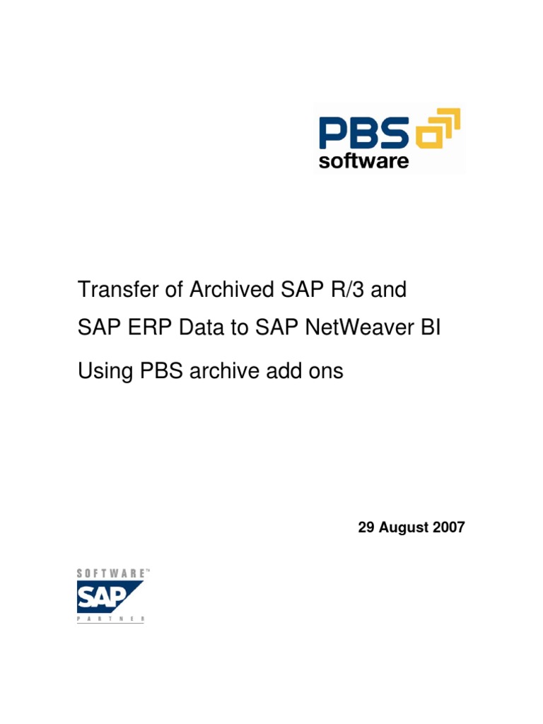 PBS Archive Data Extraction From ERP Guidelines-1 | PDF | File Format ...