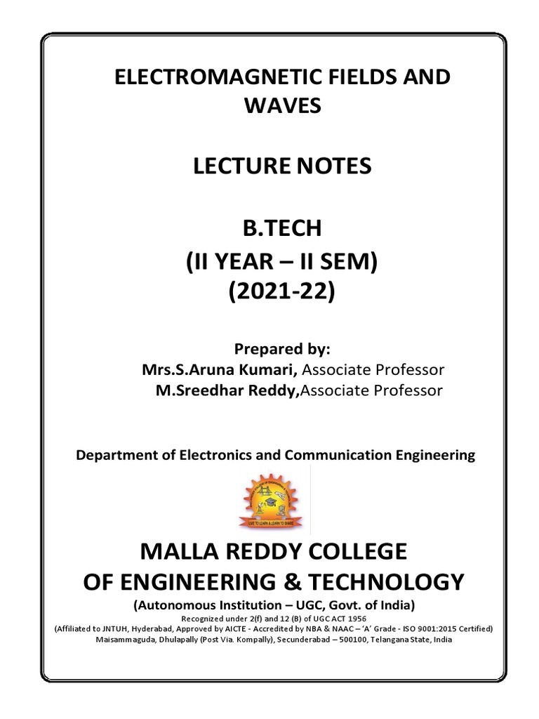 Electromagnetic Fields and Waves | PDF | Electric Field | Euclidean Vector