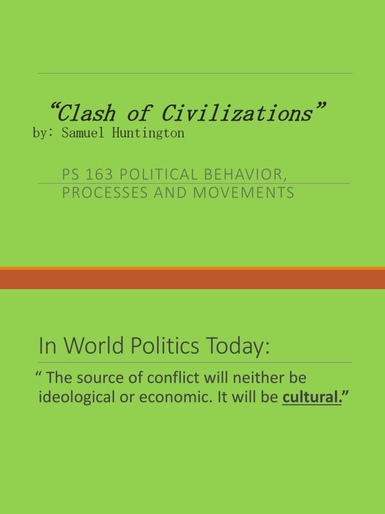 Clash of Civilizations | PDF | Civilization | Western World