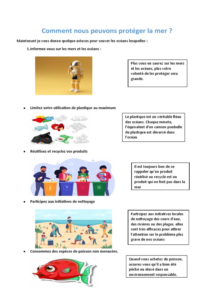 Protéger nos océans : actions clés | PDF | Technologie et ingénierie
