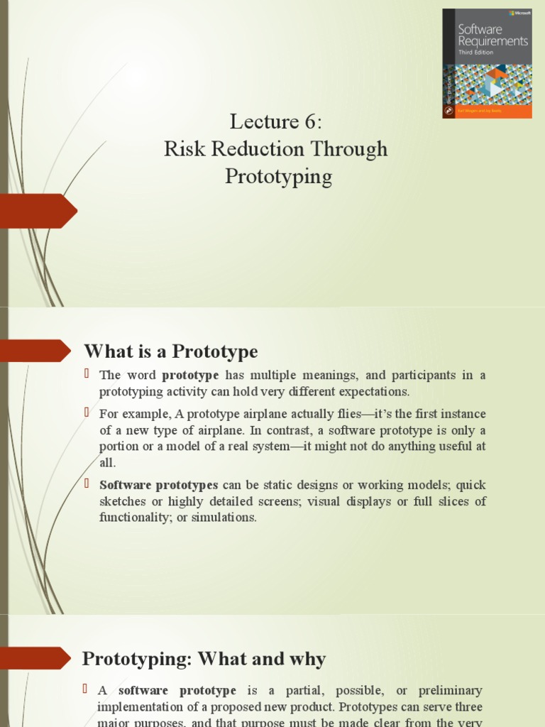 Lecture 06 | PDF | Software Prototyping | Prototype