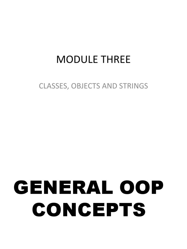 Oop Concepts Pdf Object Oriented Programming Class Computer Programming