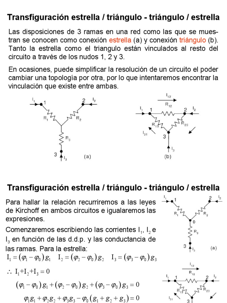 Delta Estrella | PDF | Electromagnetismo | Ingenieria Eléctrica