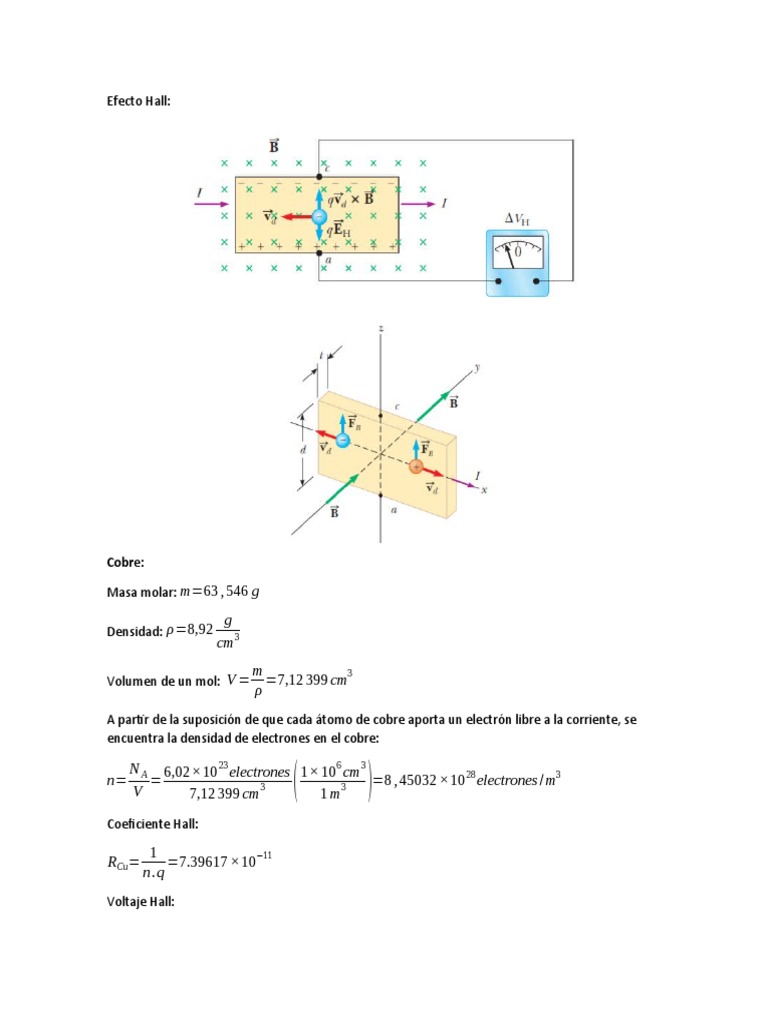 Efecto Hall | PDF | Metrología | Ingenieria Eléctrica