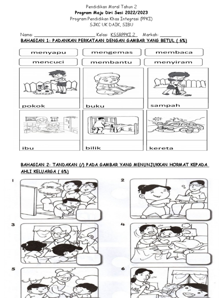 Pendidikan Moral Tahun 2 | PDF