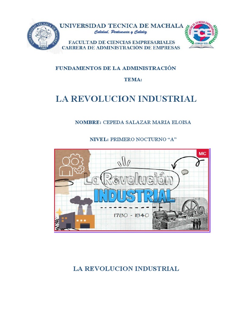 La Revolucion Industrial | PDF | Revolución industrial | Agricultura