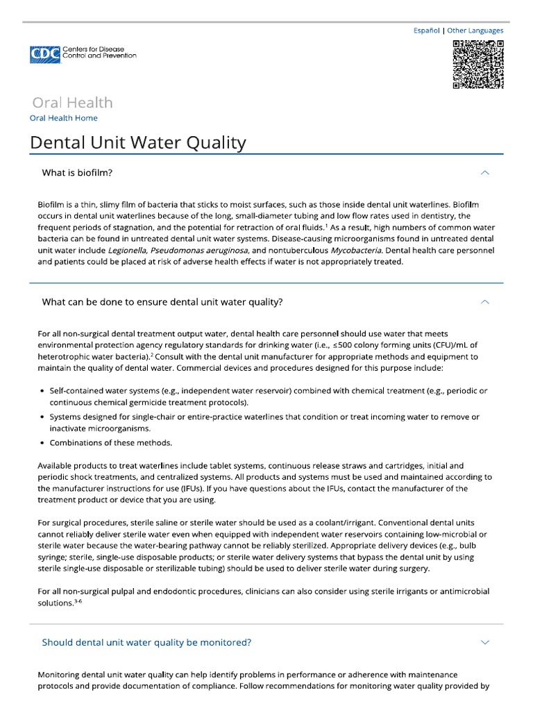 Dental Water | PDF