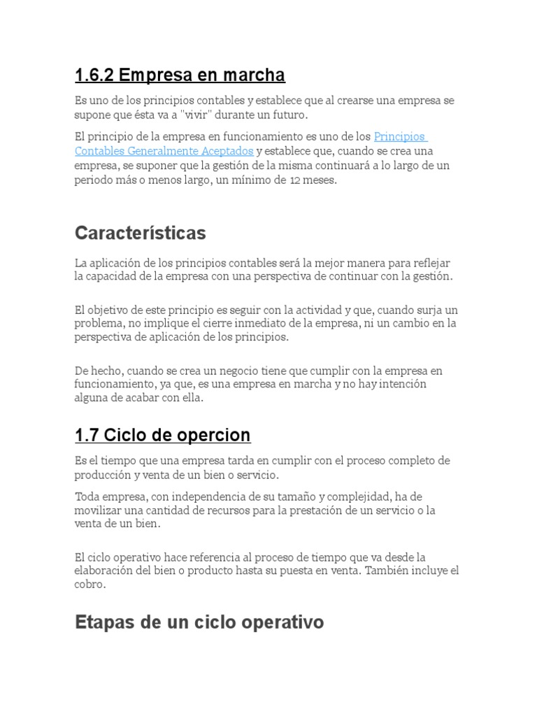 Empresa en Marcha | PDF | Contabilidad | Efectivo