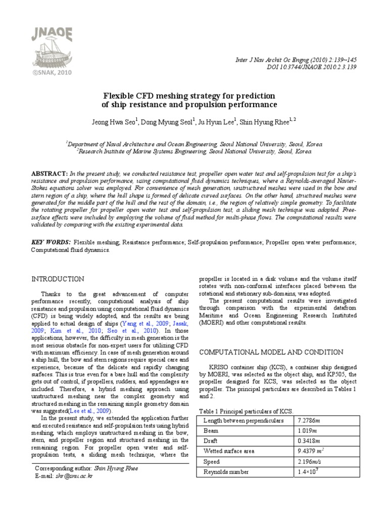 Mesh Ship | PDF | Propeller | Computational Fluid Dynamics