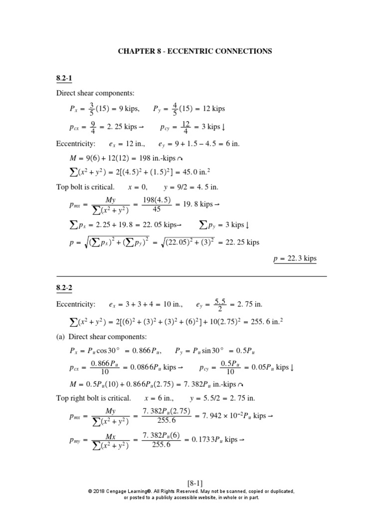 Segui 6e ISM Ch08 | PDF | Screw | Mechanics