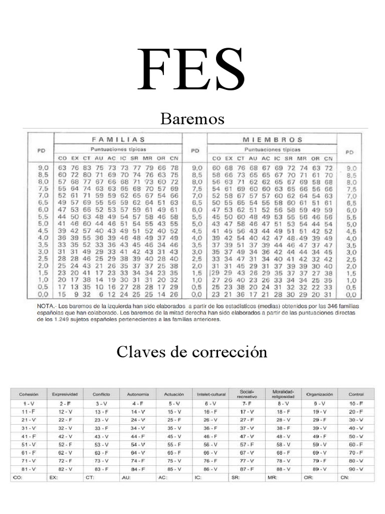 Guía de Corrección FES | PDF