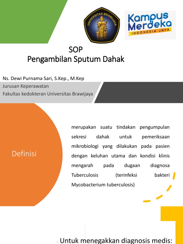 SOP Pengambilan Sputum untuk Diagnosa TB | PDF