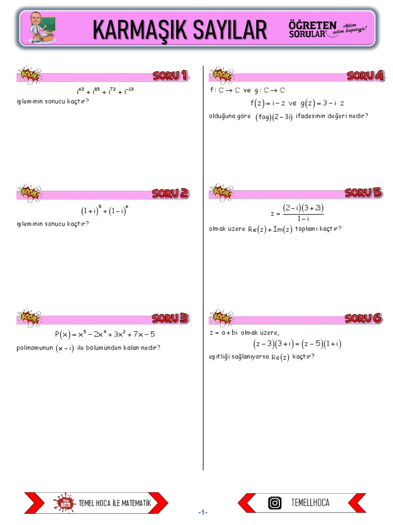 2 - Karmaşik Sayilar | PDF