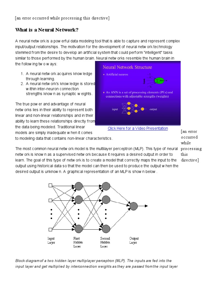 NeuroSolutions What Is A Neural Network | PDF | Artificial Neural ...
