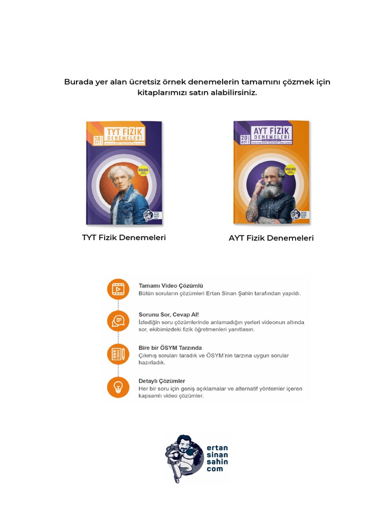 Tyt Ayt Fizik Ucretsiz Deneme Pdf