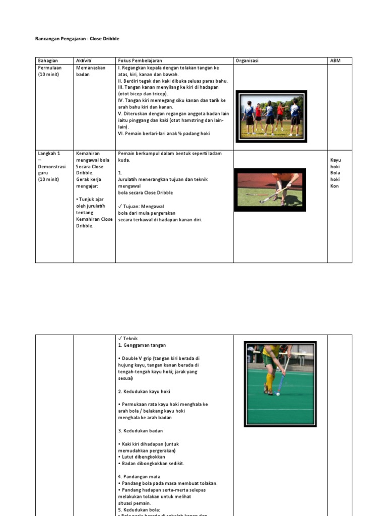 Rancangan Pengajaran Hoki | PDF