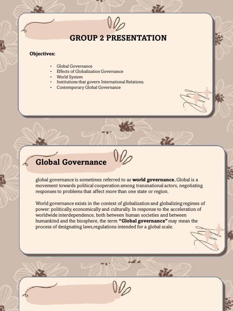 Group2 Presentation | PDF | World Systems Theory | Globalization