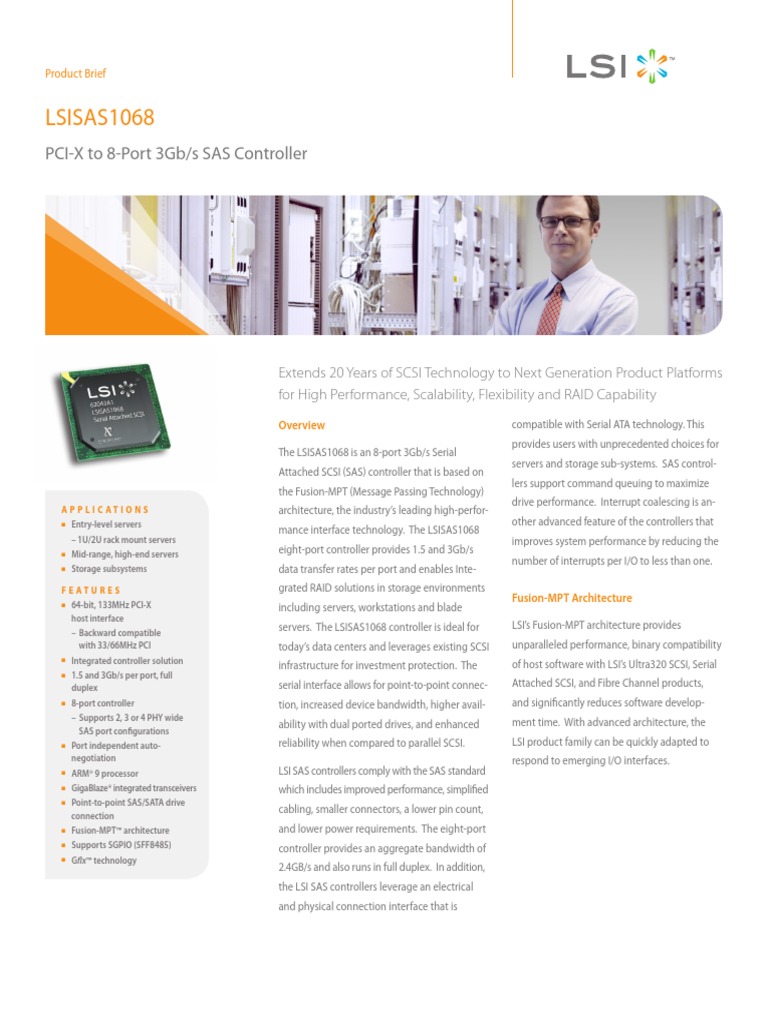 Sas1068 Product Brief | PDF | Computer Networking | Computer Architecture