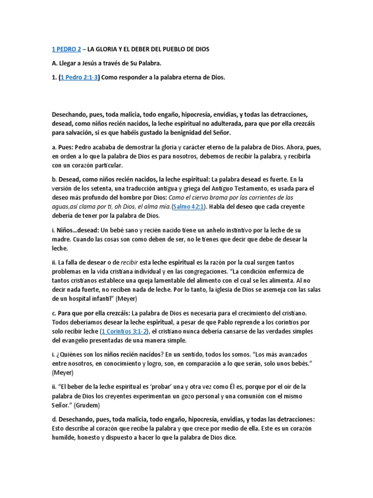 1 Pedro 2 Descargar Gratis Pdf Sacerdote Jesús