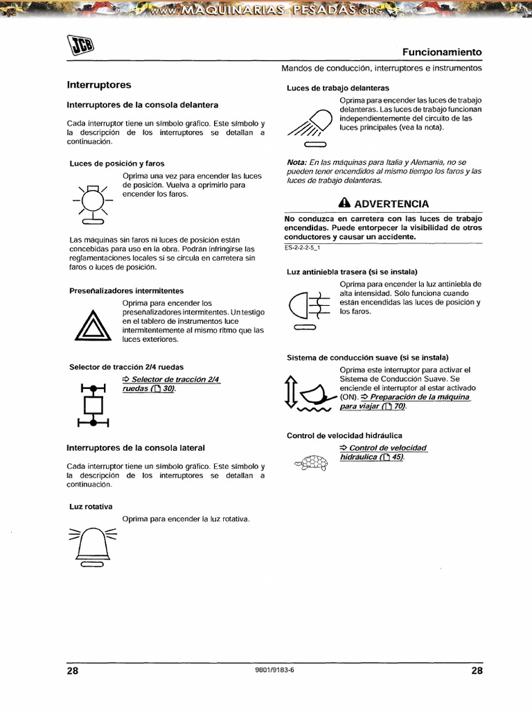 Simbologia Retro JCB | PDF