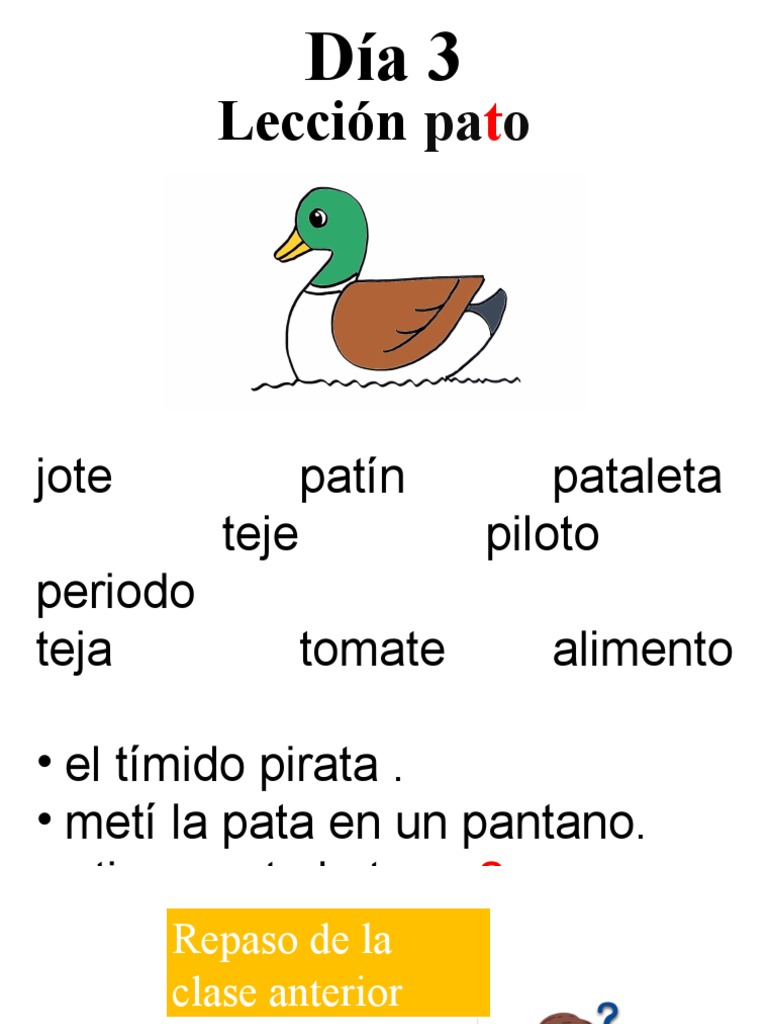 Día 3 Pato | PDF