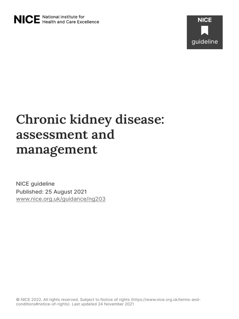 Chronic Kidney Disease Assessment and Management PDF 66143713055173 ...