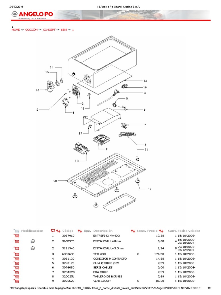 1 - Angelo Po Grandi Cucine S.P | PDF